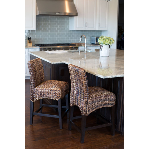 Birdrock Home Seagrass Counter Stool And Reviews Wayfair